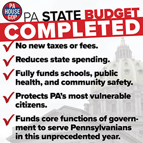 Completing the State Budget | Pennsylvania House Republican Caucus